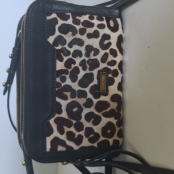Joe's Jeans | Bags | Joes Animal Print And Black Leather Small Purse ...